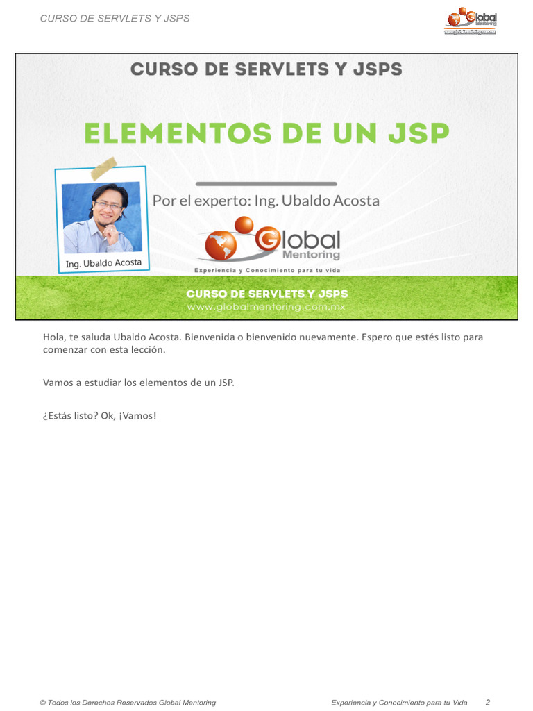 10 Universidad de Java Desde Cero 10 JSP | PDF | Java (lenguaje de programación) | Informática