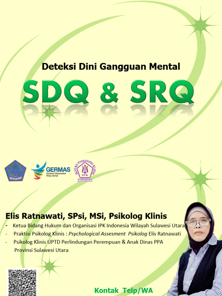 Skrining SDQ dan SRQ untuk Kesehatan Mental | PDF | Pengembangan Diri ...