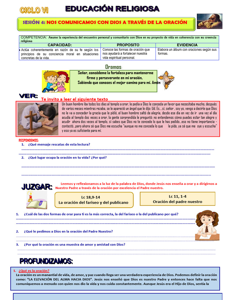 Actividad #4 Eda 2 - La Oracion | PDF | Oración | orador del Señor