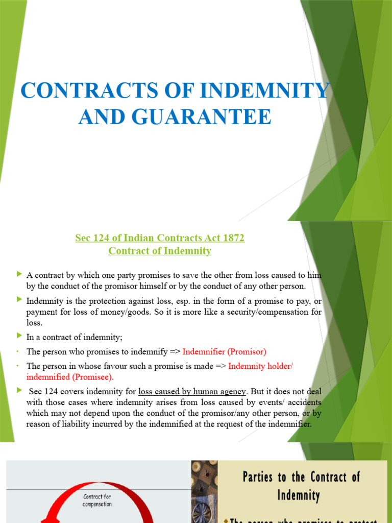 Contract 2 | PDF | Guarantee | Indemnity