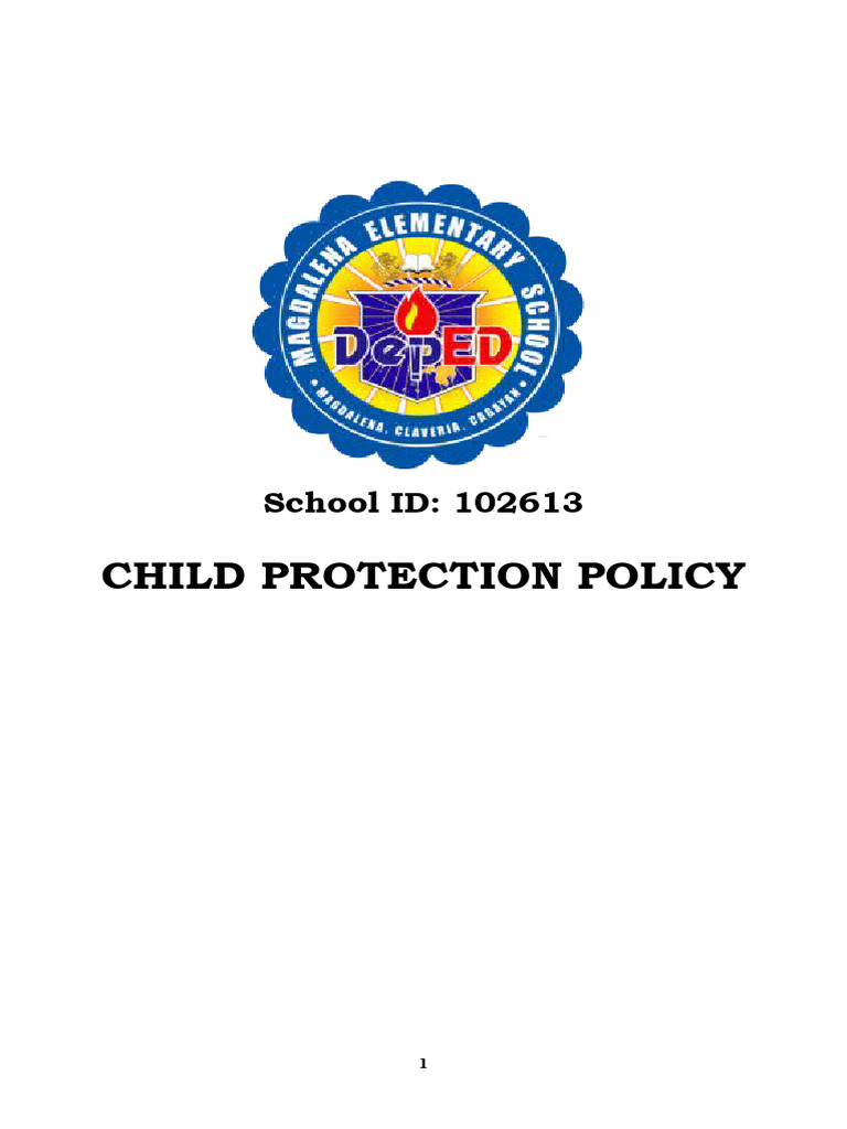 Child Protection Policy Sample | PDF | Child Protection | Child Abuse