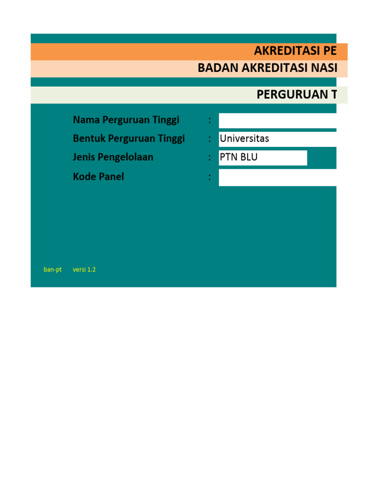 Form Excel PENILAIAN APT | PDF