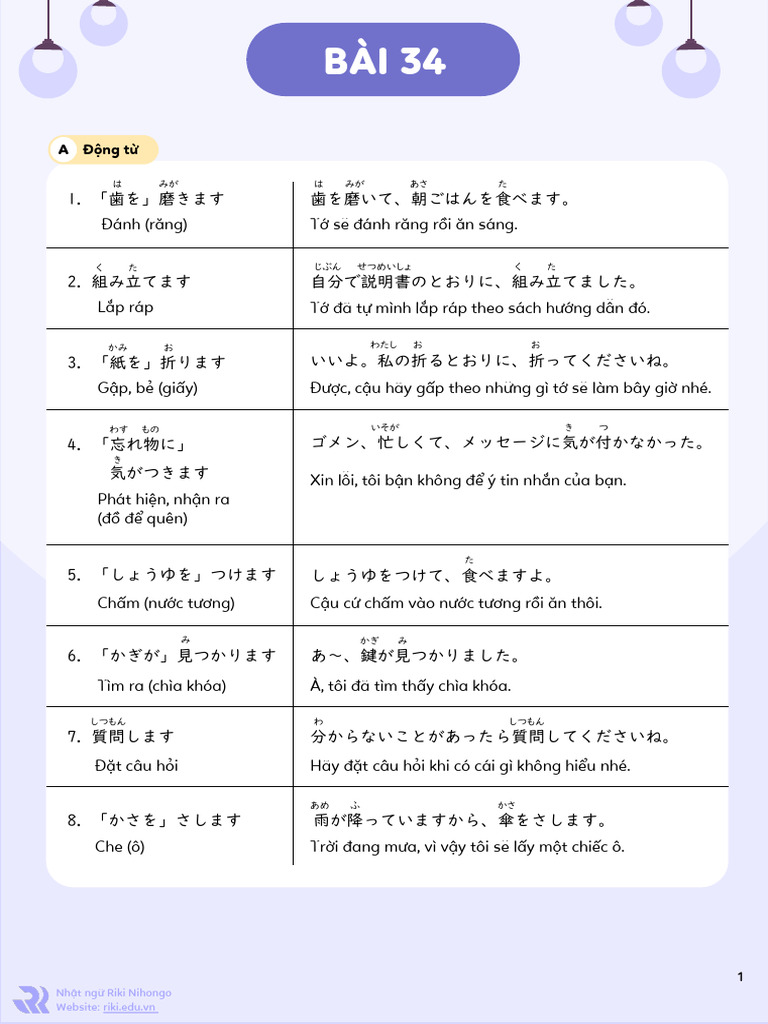 TuvungN4 Bai34 Ebook | PDF