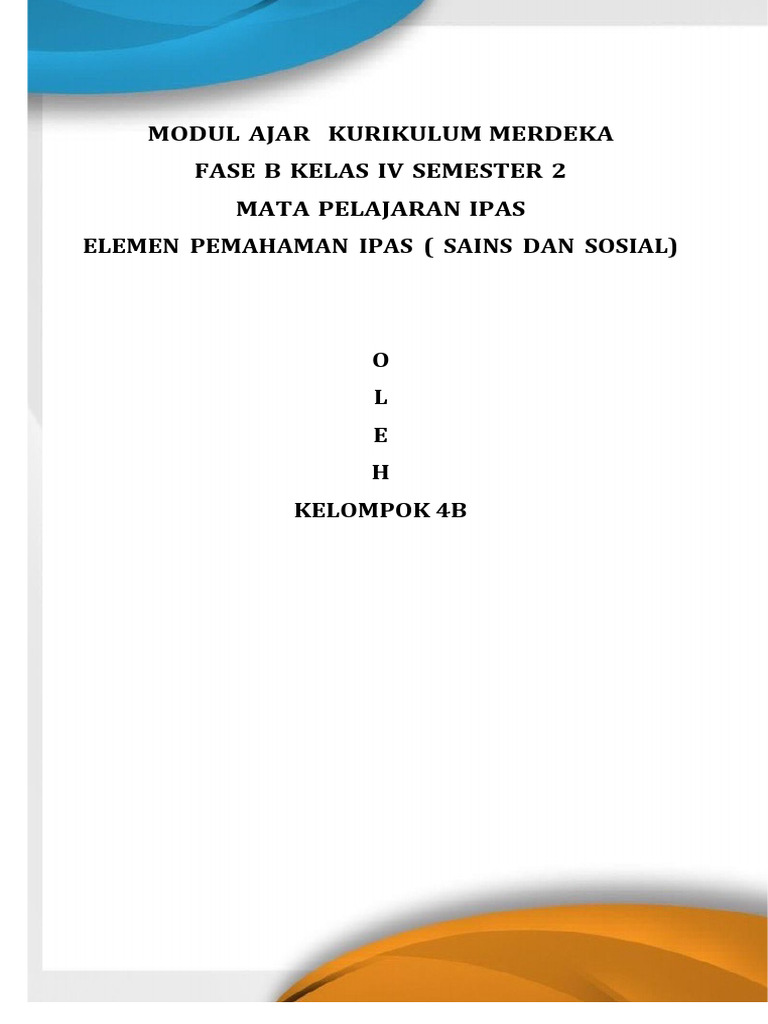 Modul Ajar Ikm KELOMPOK 4b | PDF