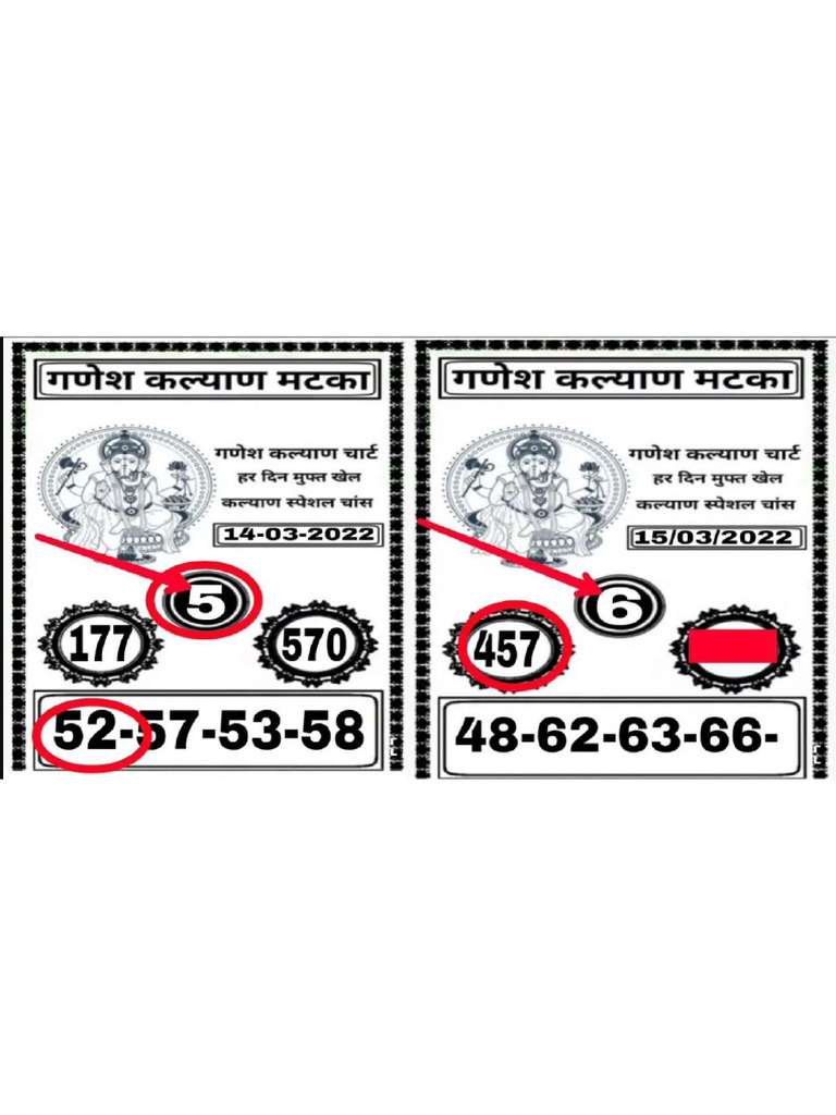 Kalyan Matka Chart | PDF