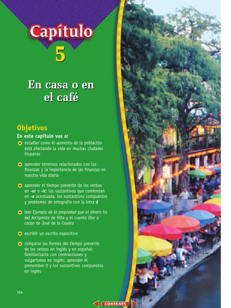 Espanol para Nosotros Chapter 5 | PDF | Bancos | Verbo