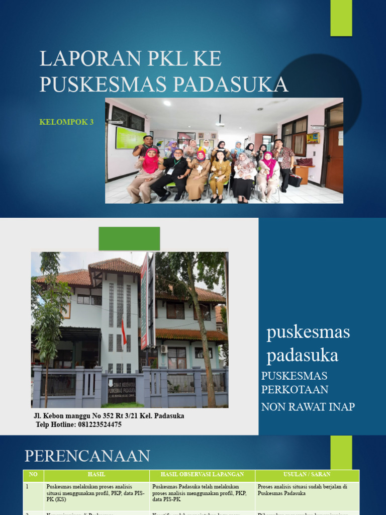 Laporan PKL Ke Puskesmas Padasuka | PDF
