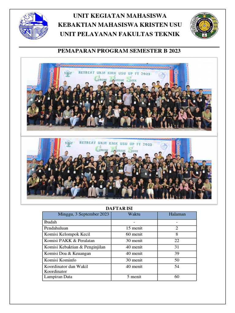 Visi dan Misi UKM KMK USU FT | PDF