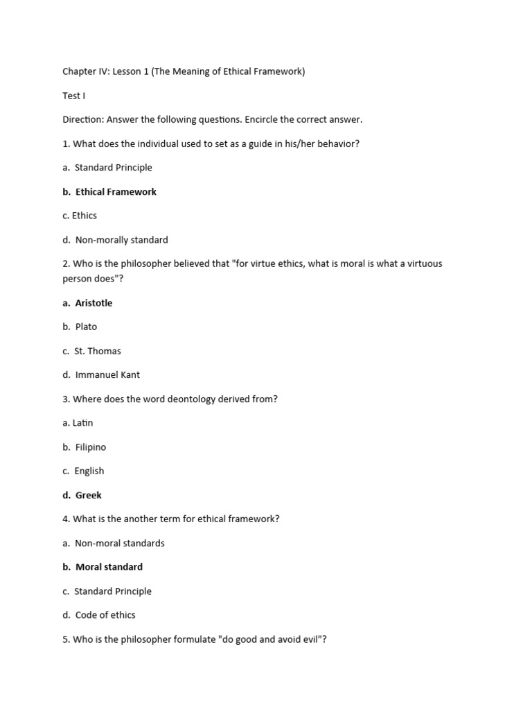 Understanding Ethical Frameworks | PDF | Virtue | Aristotle