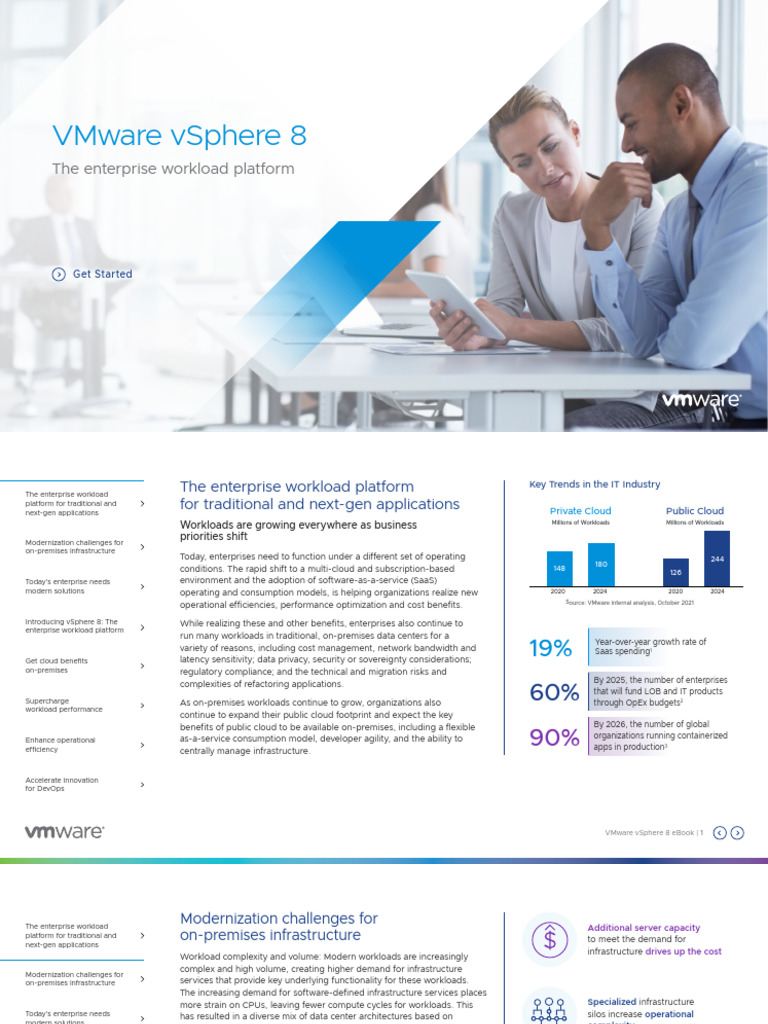 VMW Ebook Vmware Vsphere Eight | PDF | Cloud Computing | Software As A Service