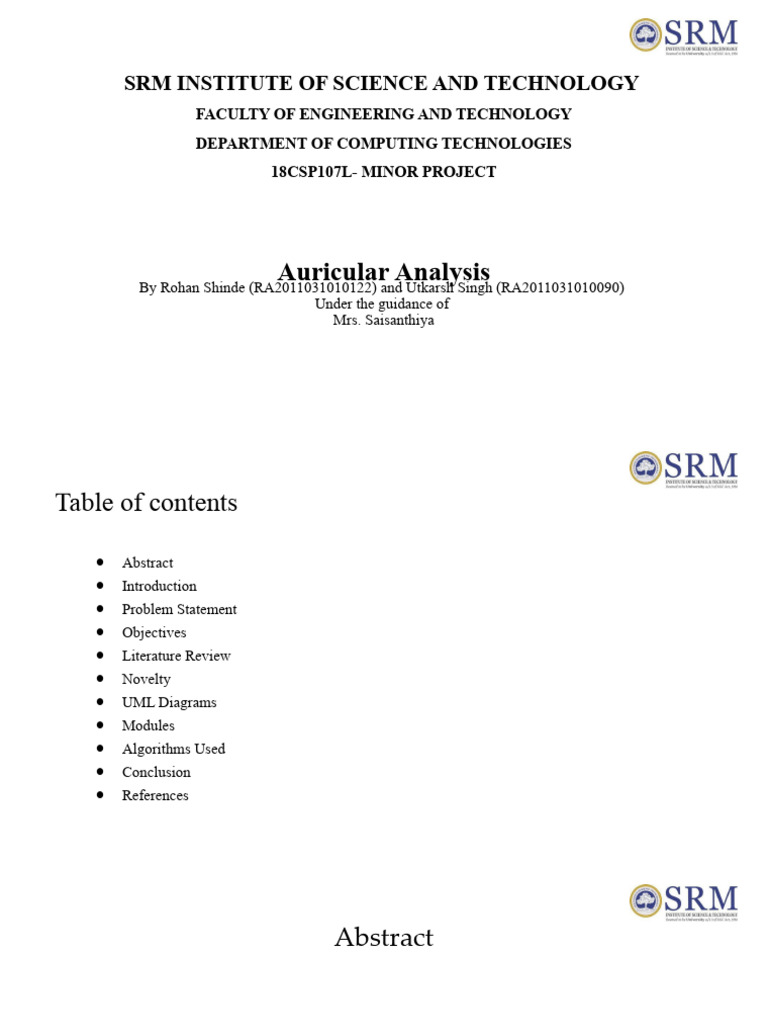 MinorProject FirstReview | PDF | Receiver Operating Characteristic | Machine Learning