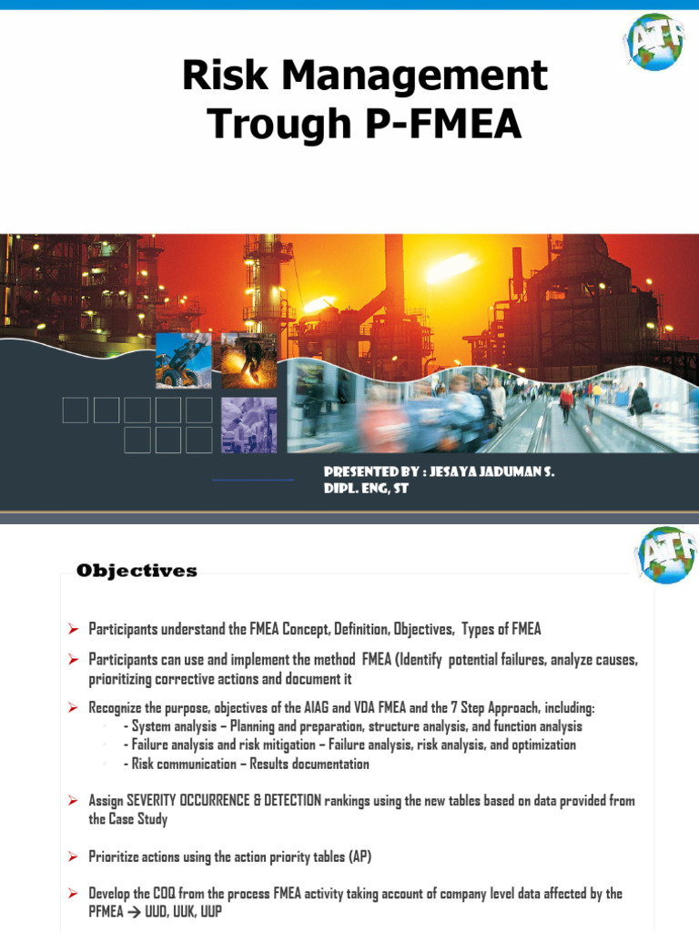 Risk Management Through New FMEA AIAG VDA Trainingforparticipant | PDF ...