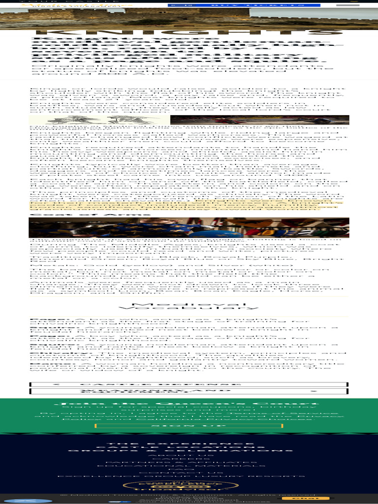 Understanding Medieval Knights and Chivalry | PDF | Knight | Chivalry