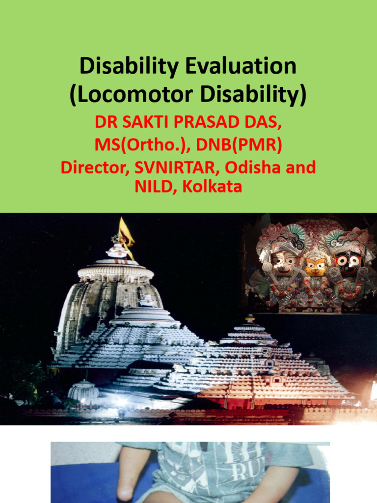 Locomotor Disability Evaluation | PDF | Finger | Vertebral Column