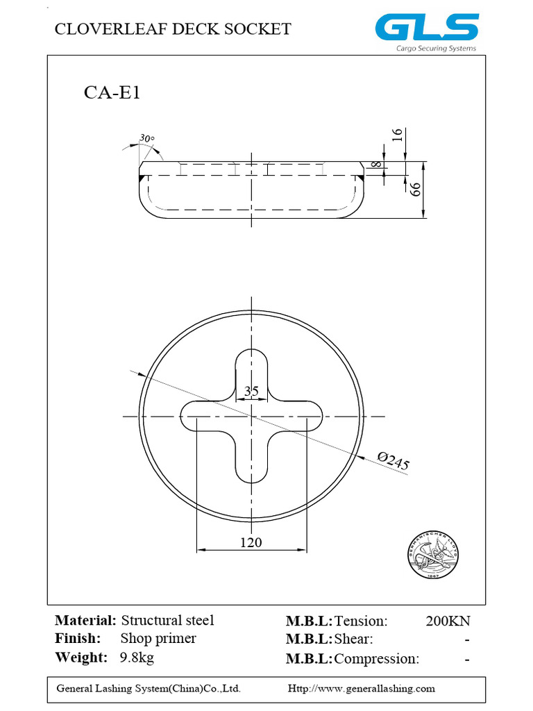 Cloverleaf Deck Socket Specs | PDF