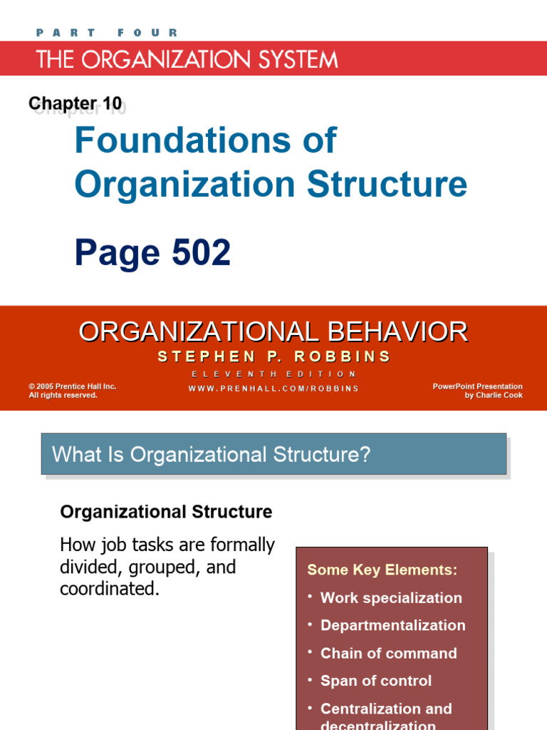 Chapter 10 Organization Structure | PDF | Organizational Structure ...