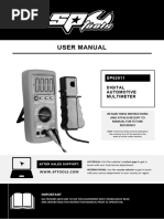 Craftsman 82141 Multimeter Manual | PDF | Direct Current | Voltage
