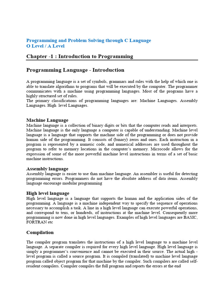 OLevel 2 B4 CLang 26mar SS | PDF | Computer Program | Programming