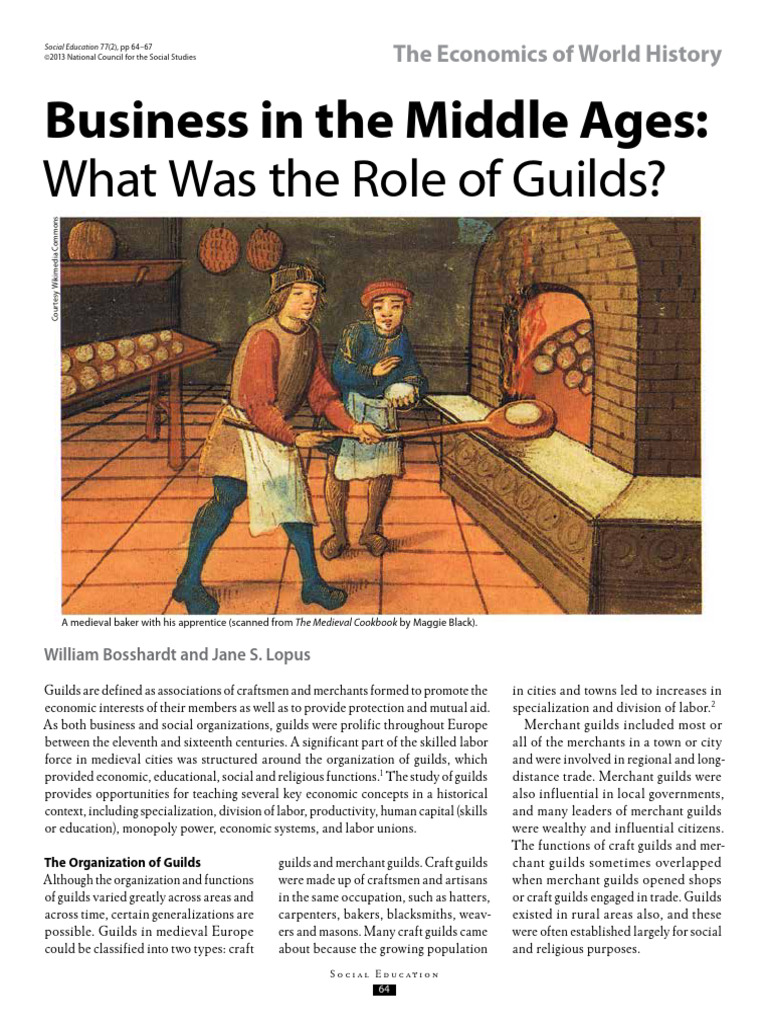 Guilds in The Middle Ages | PDF | Guild | Journeyman