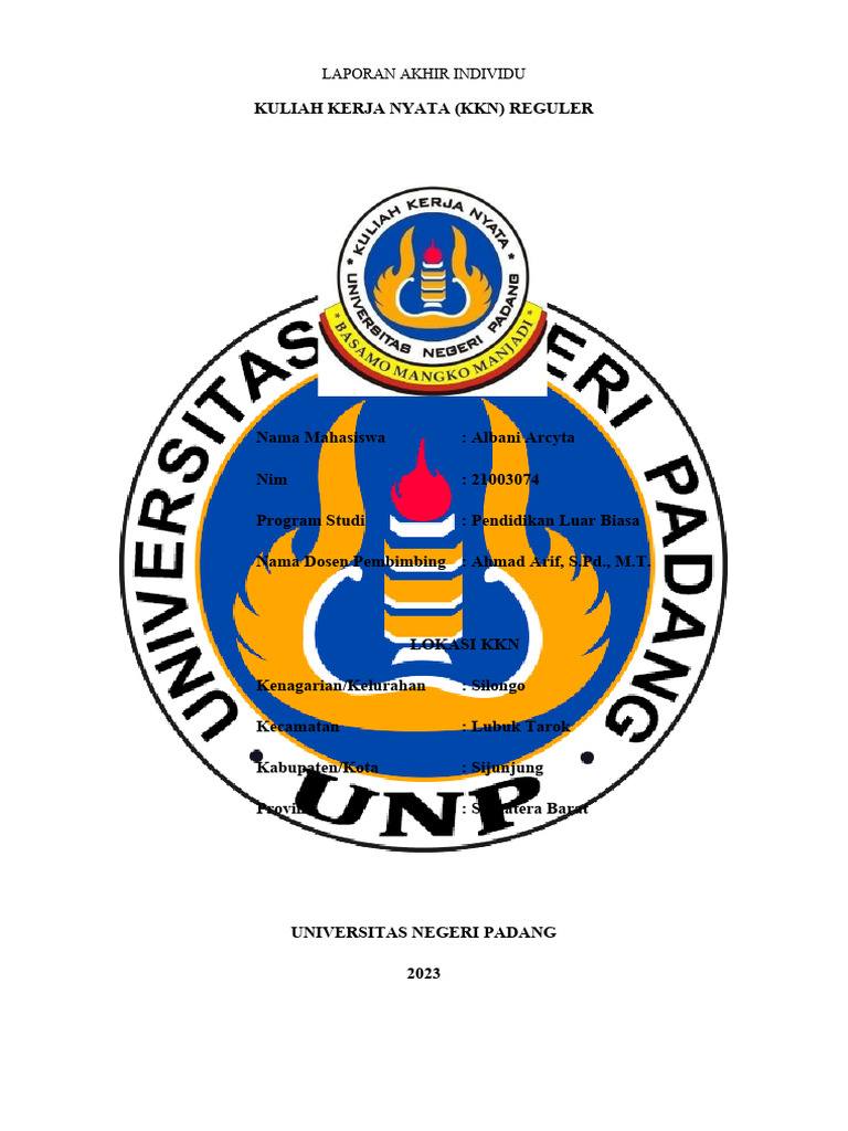 Laporan Individu KKN Cyta | PDF