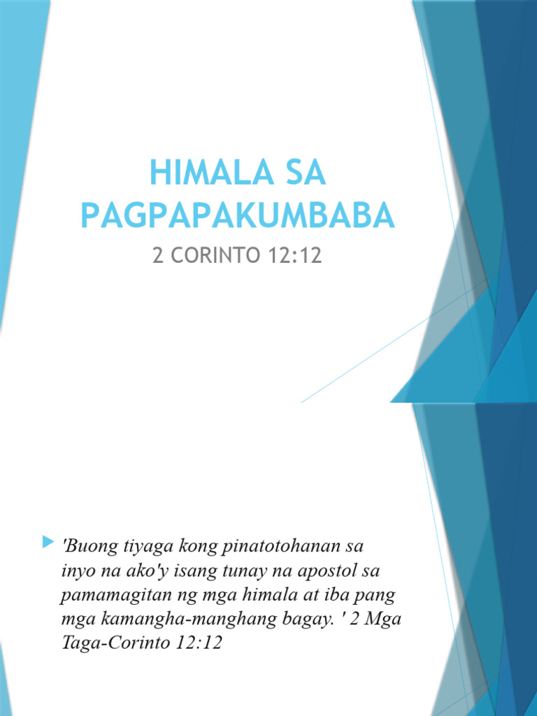 Himala Sa Pagpapakumbaba | PDF Himala Sa Pagpapakumbaba | PDF