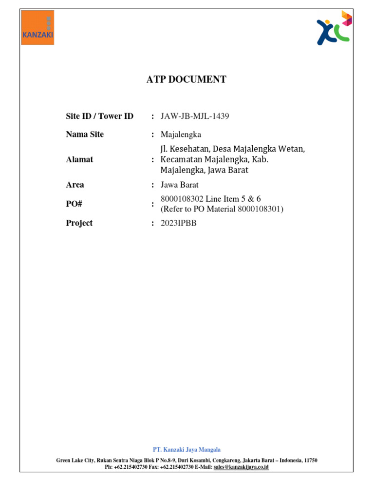 Dokumen ATP Majalengka - AC | PDF