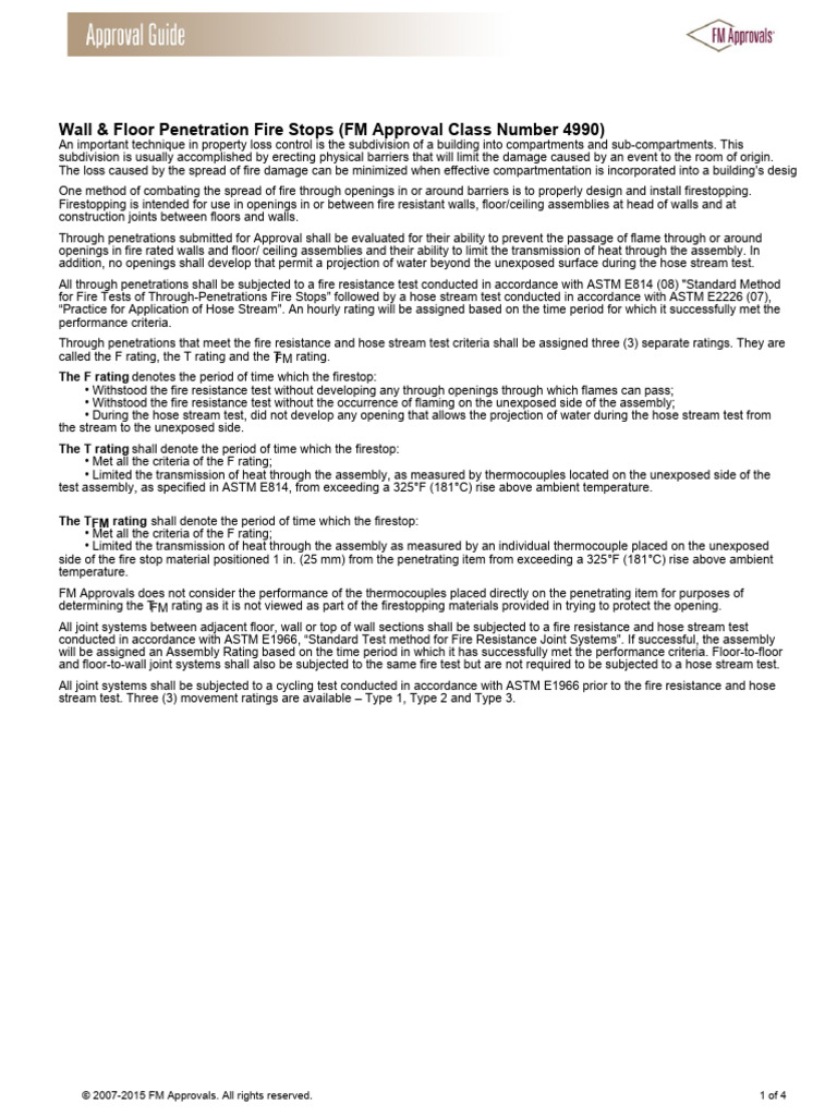 Firestop Design & Ratings Guide | PDF | Pipe (Fluid Conveyance ...