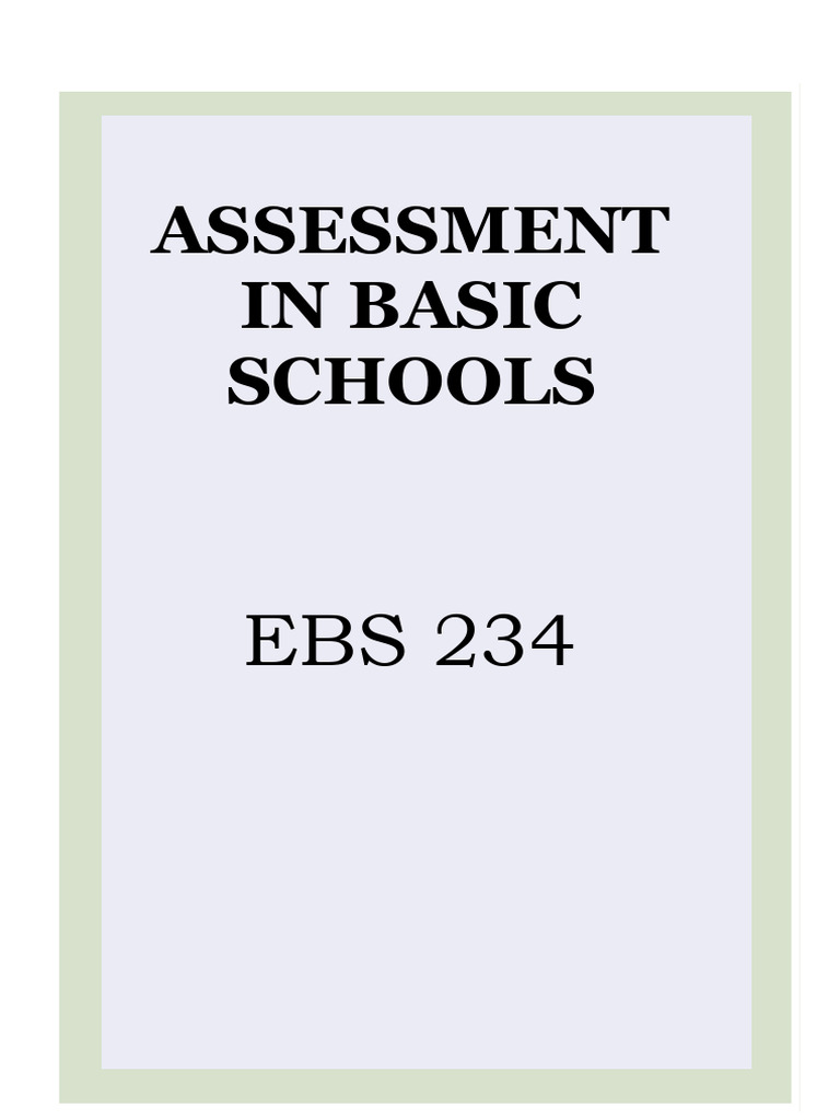 Lecture Notes On The Nature of Assessment | PDF | Educational ...
