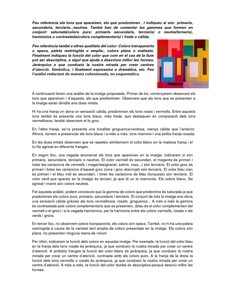 Anàlisi Del Color 2 | PDF