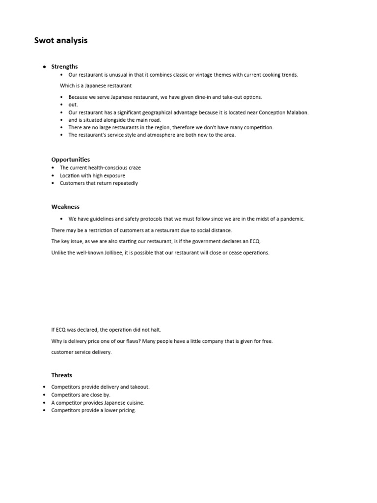 Panda Express SWOT Analysis Insights | PDF