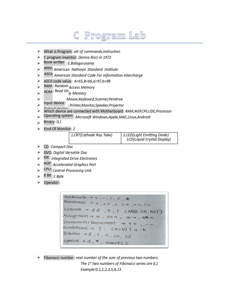 C Program Lab | Download Free PDF | Integer (Computer Science) | Random ... C Program Lab | Download Free PDF | Integer (Computer Science) | Random ...