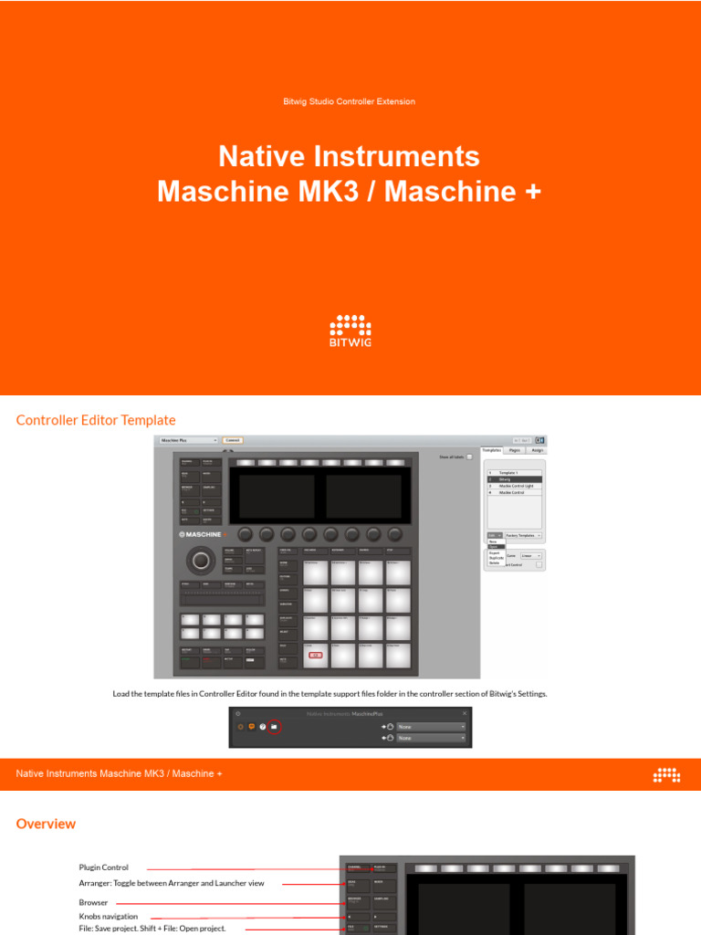 Bitwig - Maschine MK3 Plus | PDF | Synthesizer | Software