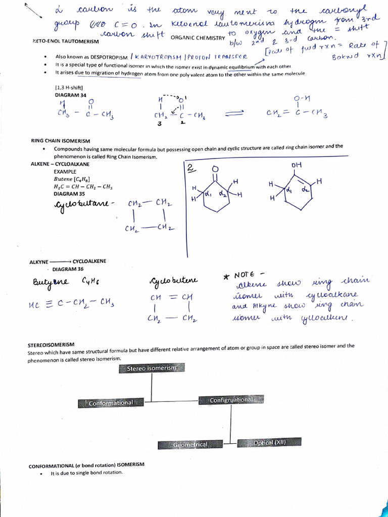 2 Notes Carbon and Its Compound | PDF | Chemical Polarity | Isomer