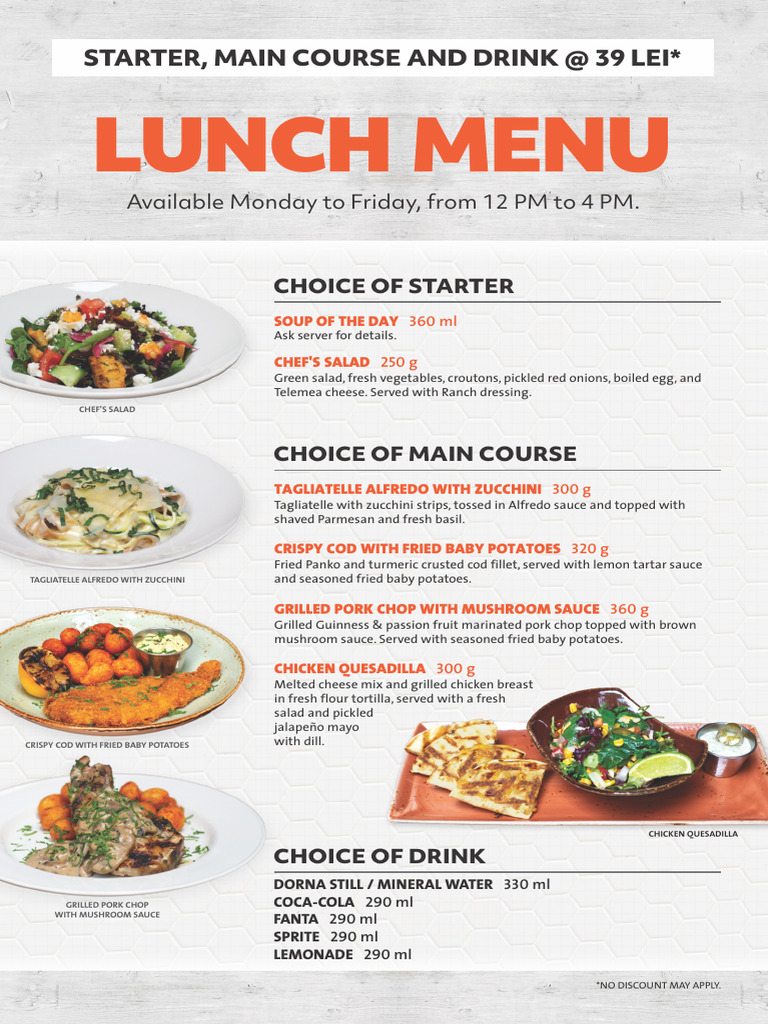 Lunch Menu | PDF