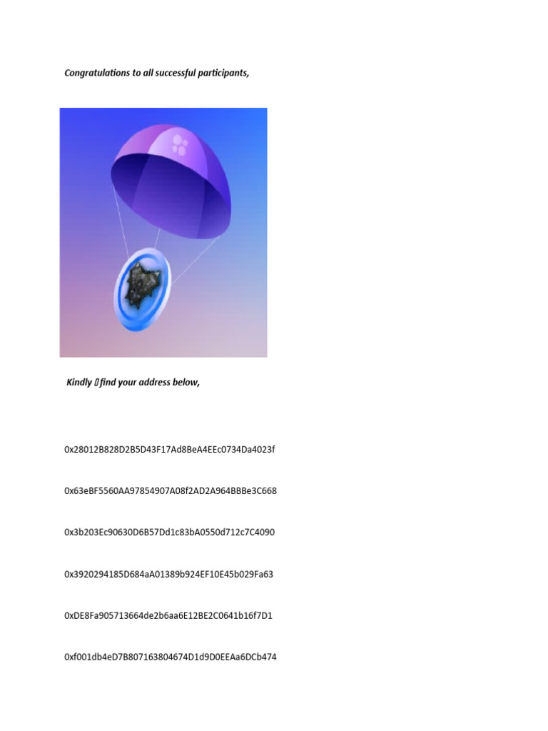 Airdrop Winners1 | PDF