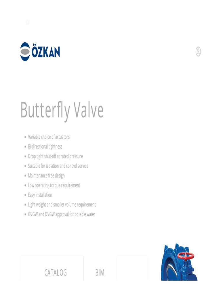 Butterfly Valve - Öz-Kan Makina | PDF