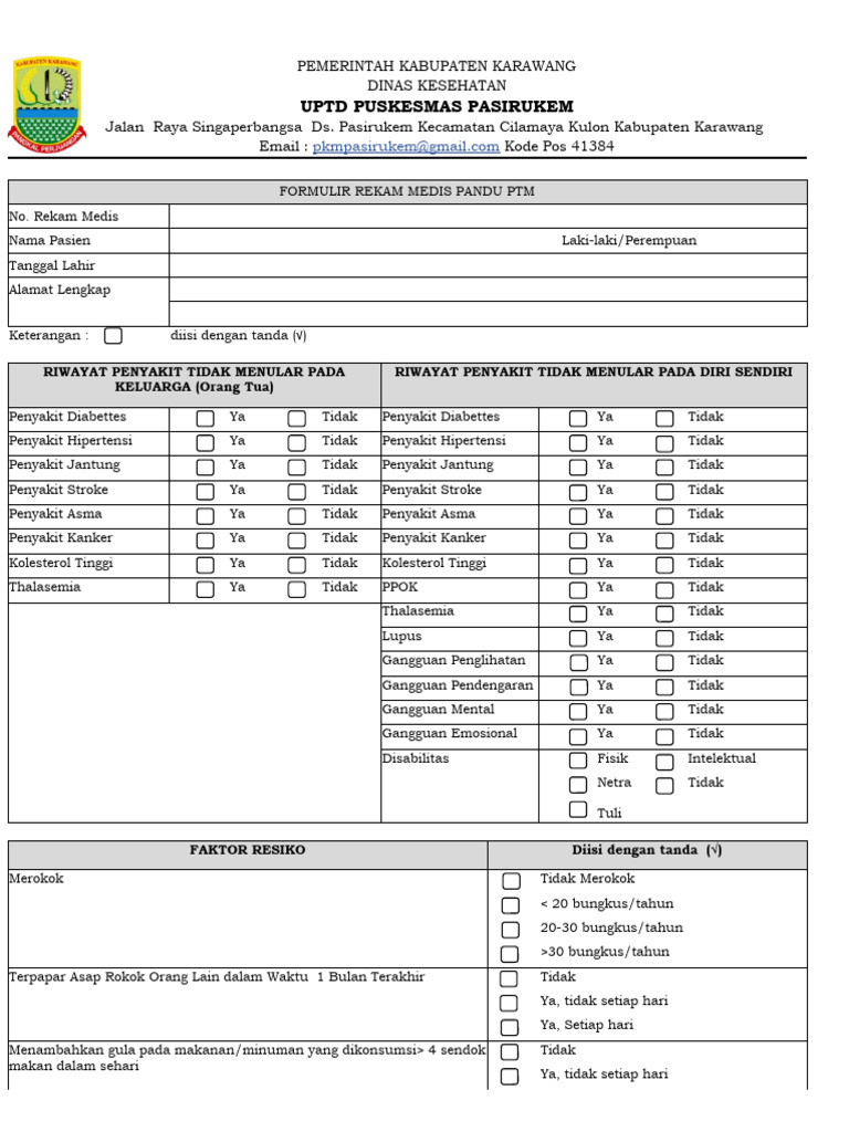 4.5.1.e TELAAH REKAM MEDIS TERKAIT TATA LAKSANA PTM Secara Terpadu THD Pasien | PDF