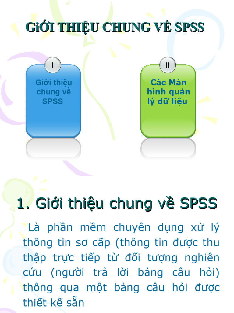 Gioi Thieu Ve Cac Man Hinh Cua SPSS | PDF