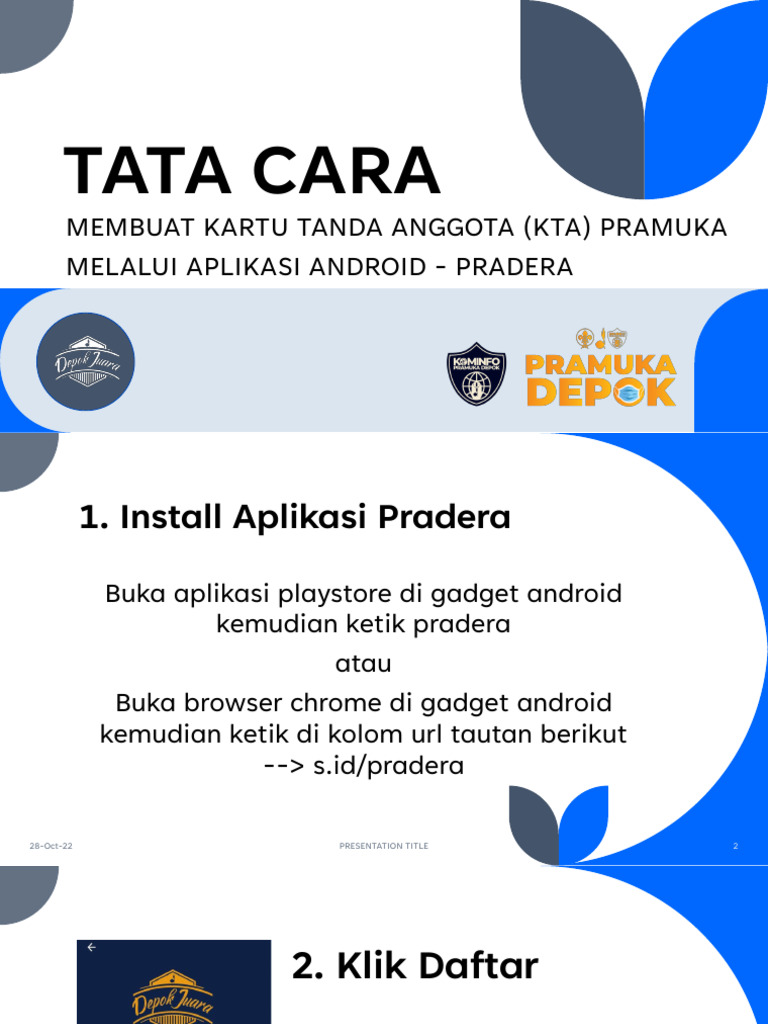 TAHAPAN MEMBUAT KTA PRAMUKA DEPOK | PDF
