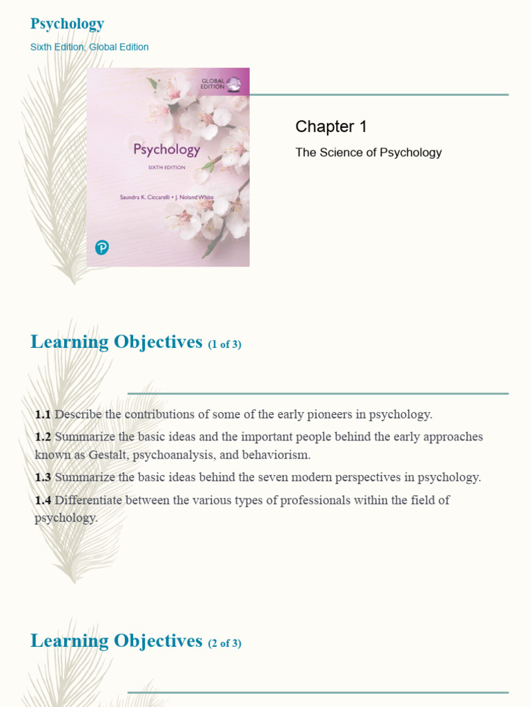 Ciccarelli 6e CH01 PPT Forupload | Download Free PDF | Psychology | Experiment