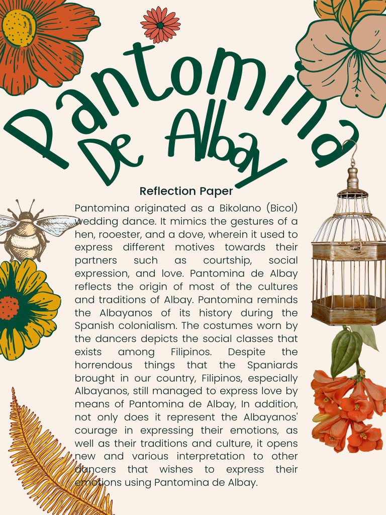 Pantomina de Albay-Reflection Paper | PDF