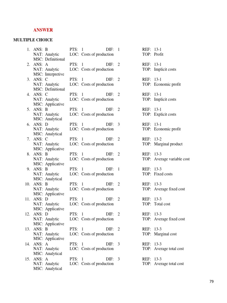 Micro Tut 6-10 Key | PDF | Externality | Perfect Competition