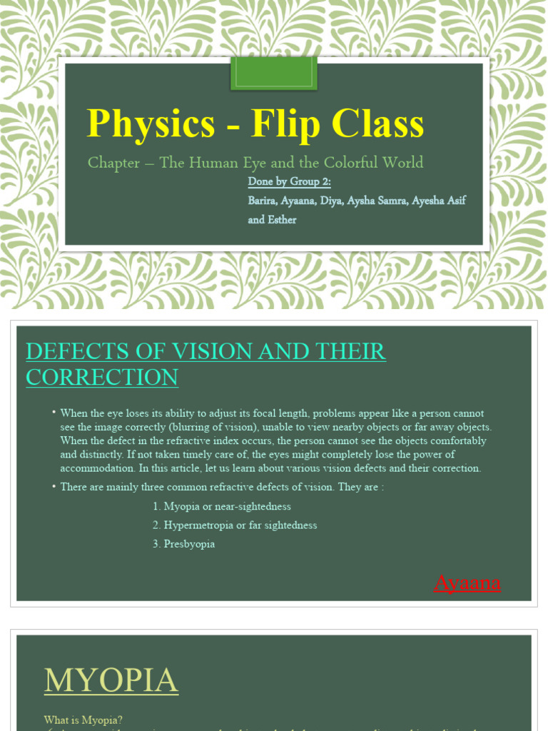 1 Myopia | PDF | Eye | Optics