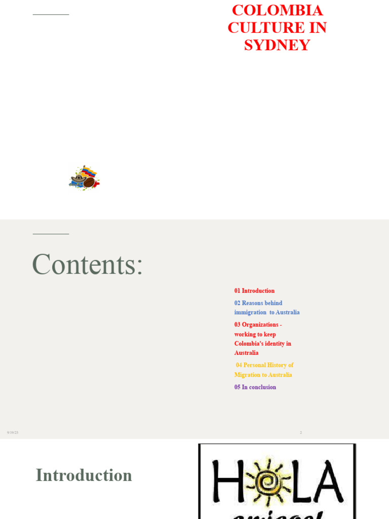 Colombia Culture in Sydney | PDF | Colombia | Australia