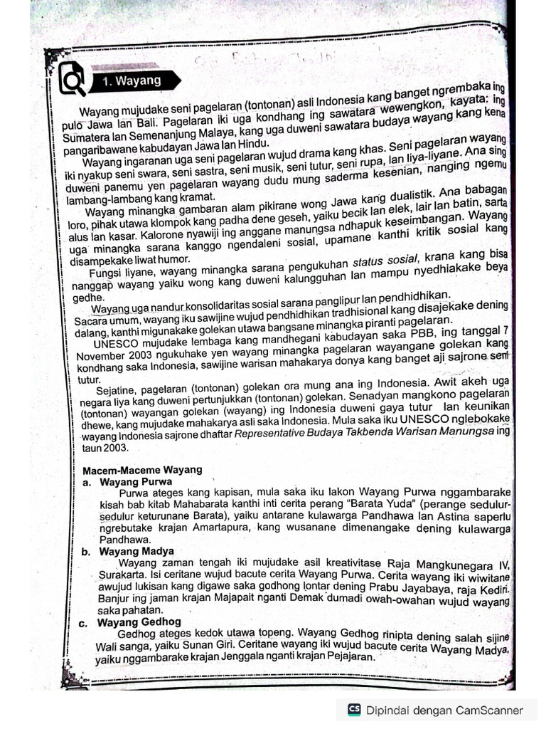 Materi Wayang | PDF