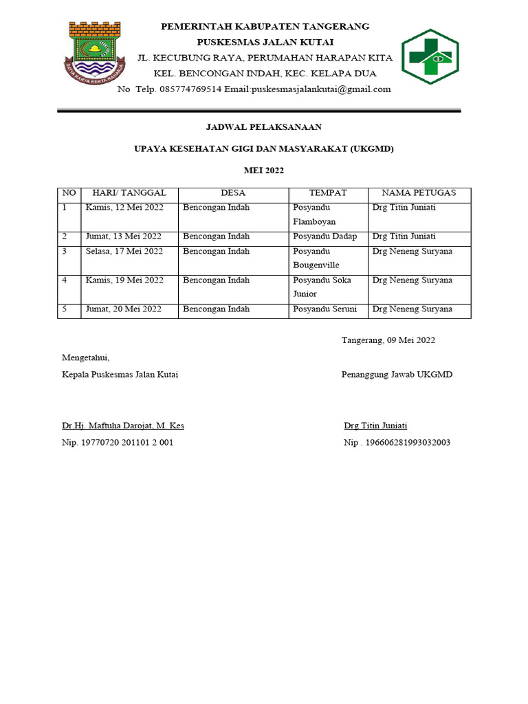 Jadwal Ukgmd 2022 | PDF