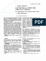 Is 4031 Part 4 - Consistency | PDF | Cement | Temperature