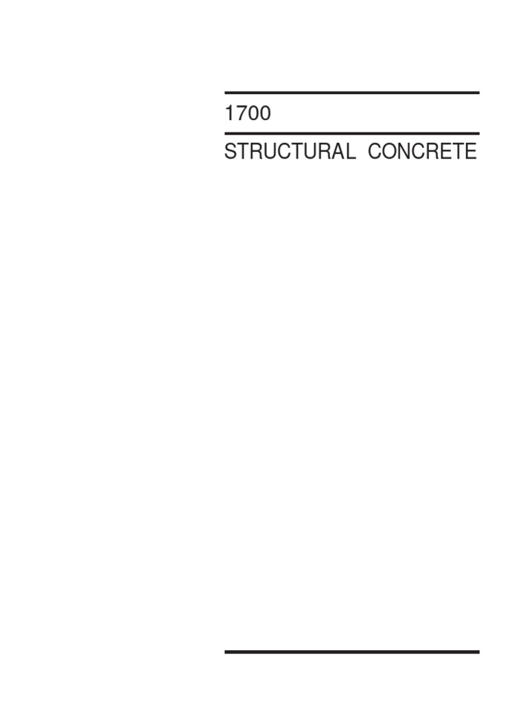 MORTH Section 1700: Concrete Specifications | PDF | Concrete | Cement