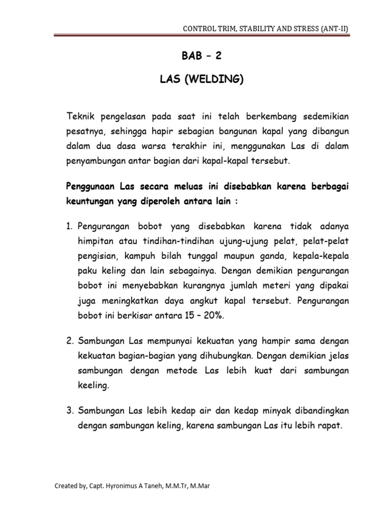 Bab - 2 Welding | PDF | Sains & Matematika | Sejarah
