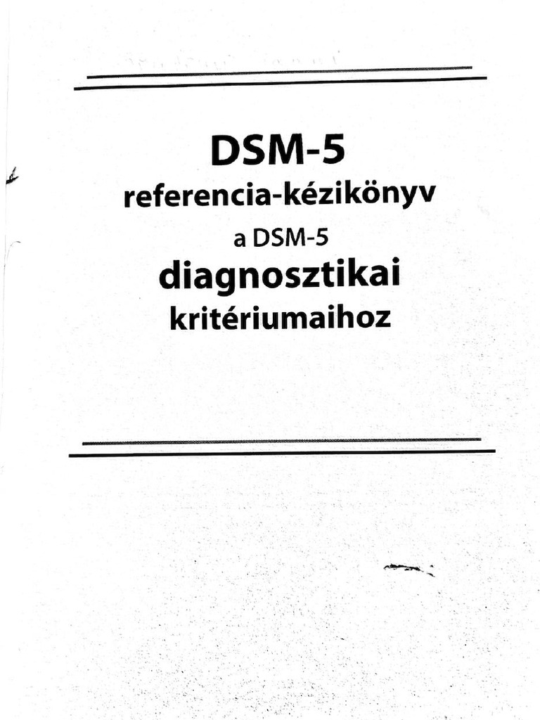 DSM 5 | PDF